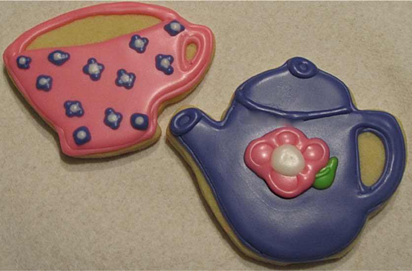 Tea Party Cookies 1 Dozen - Etsy