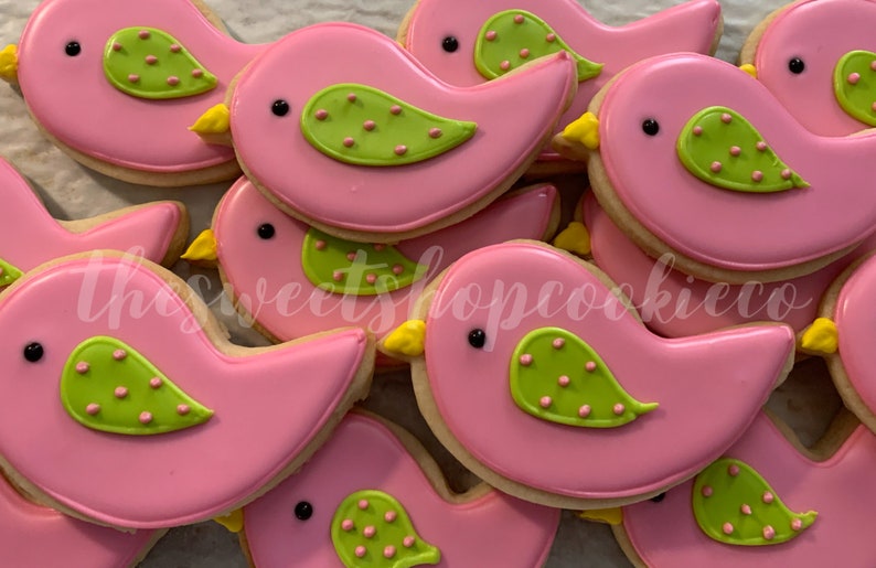 Sweet Bird Cookies 1 Dozen - Etsy