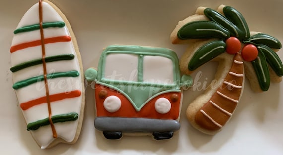 Vintage Beach Party Cookies 1 Dozen - Etsy