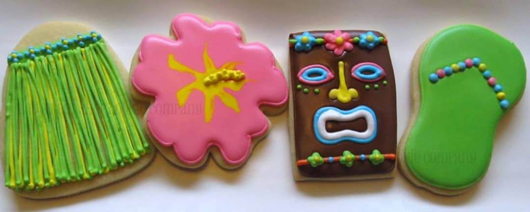 Luau Cookies 1 Dozen - Etsy