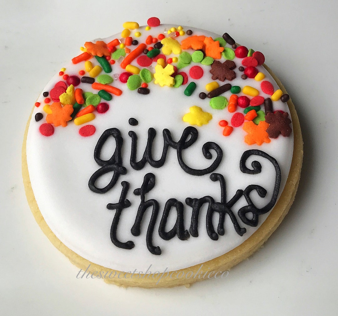 Personalized Fall Sprinkle Cookies 1 Dozen - Etsy