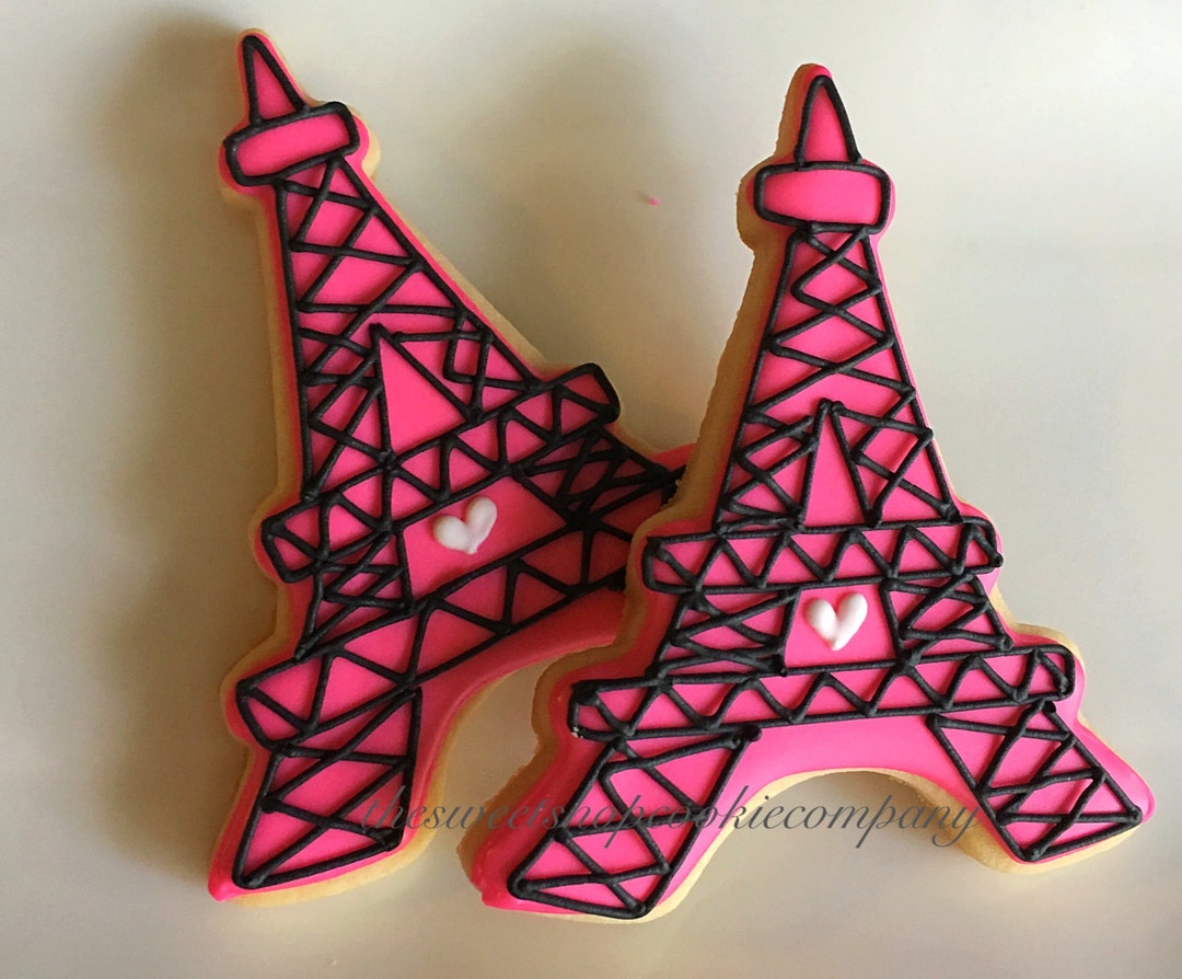 Eiffel Tower Cookies 1 Dozen - Etsy