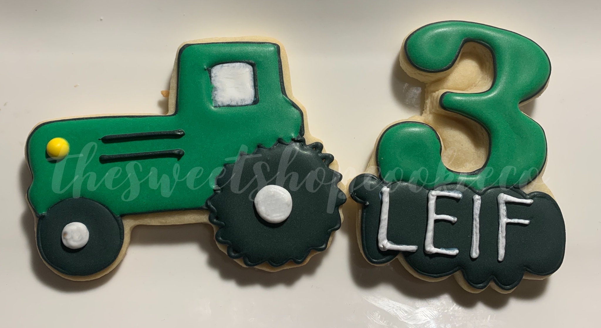 Personalized Tractor Cookies 1 Dozen - Etsy