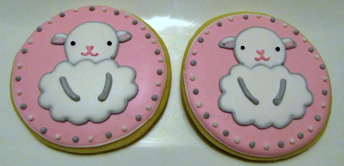 Little Lamb Cookies 1 Dozen - Etsy