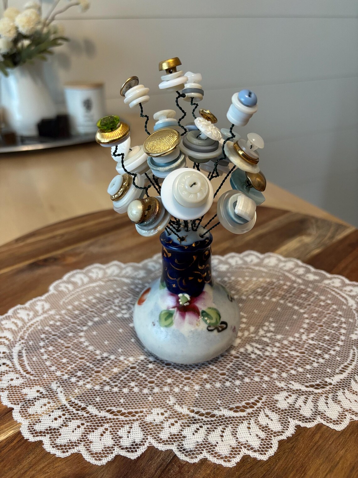 Button Flower Bouquet - Etsy