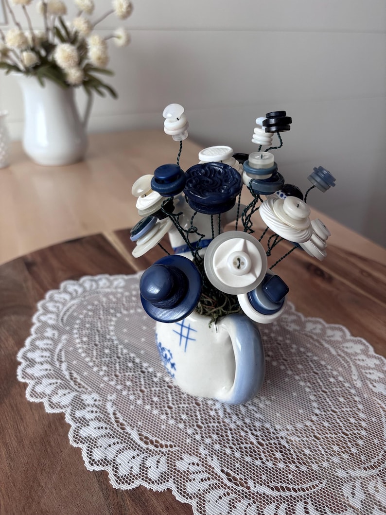 Button Flower Bouquet - Etsy