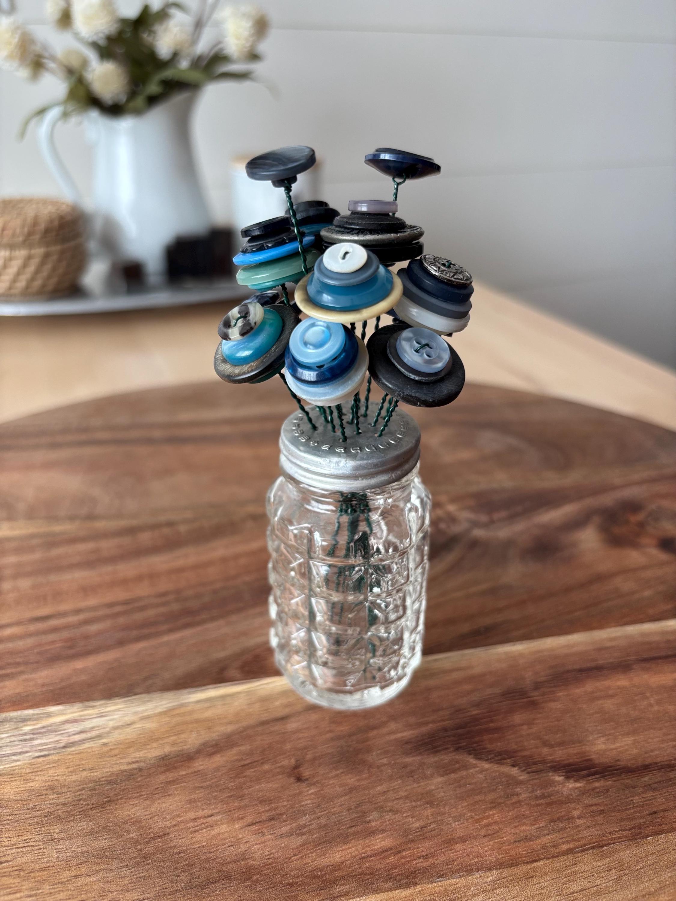Button Flower Bouquet - Etsy