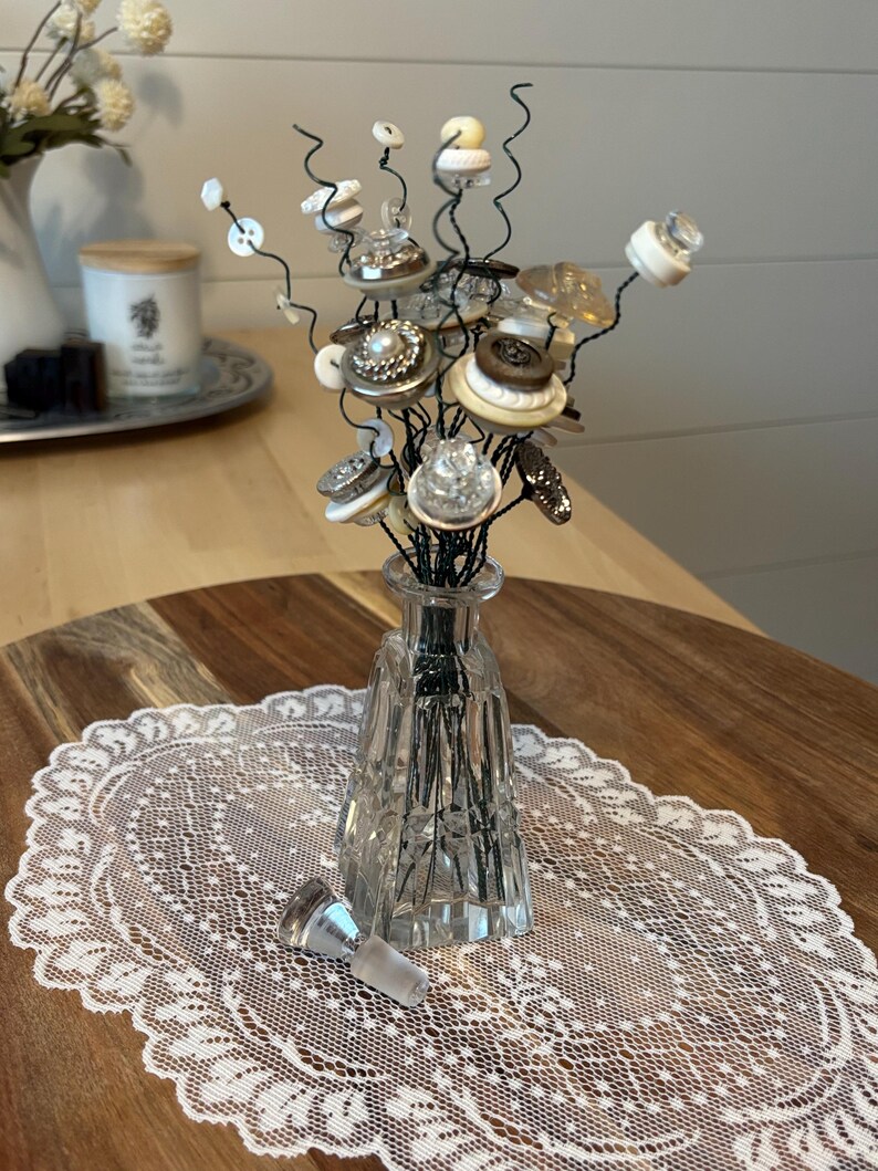 Button Flower Bouquet - Etsy