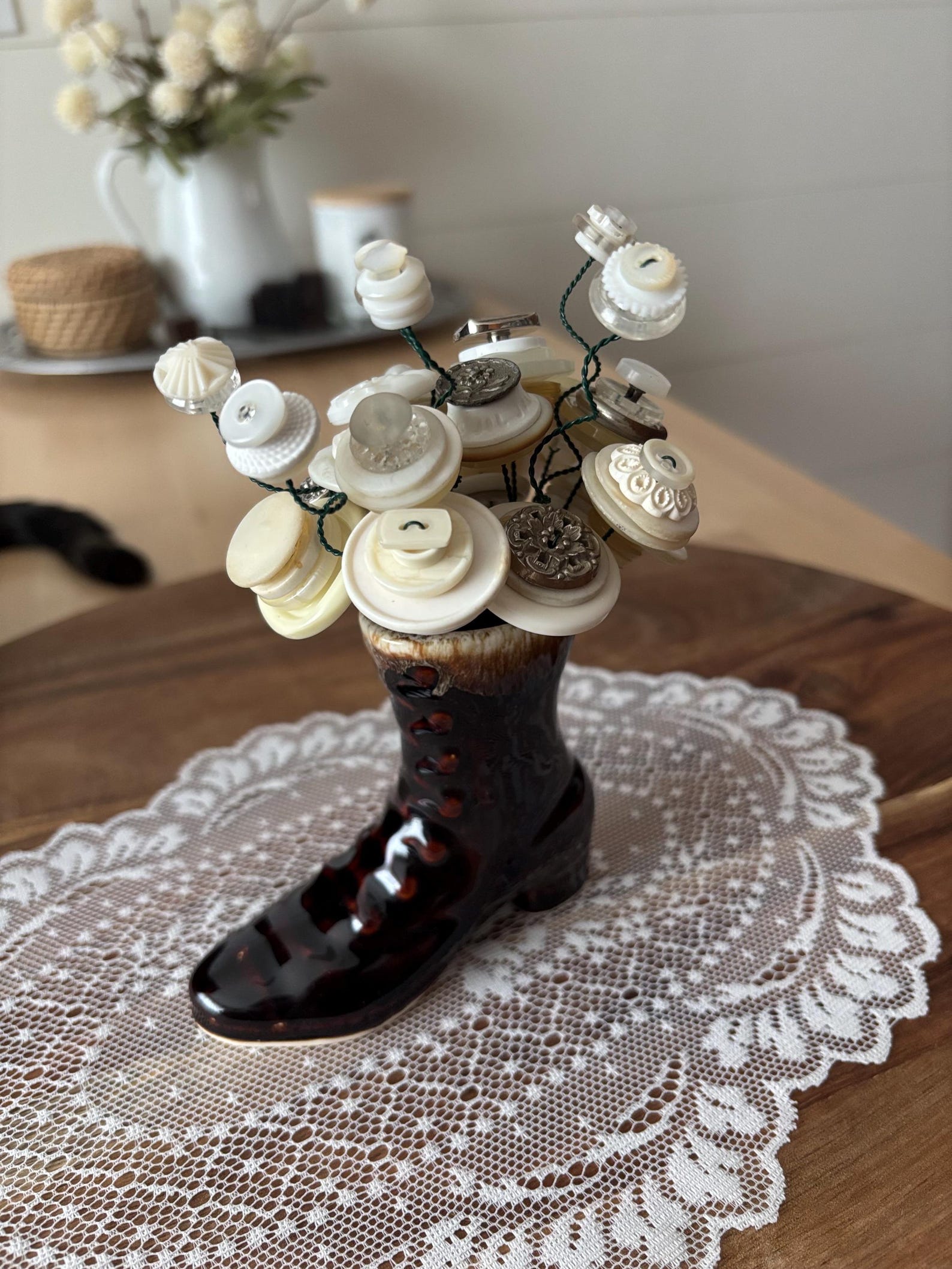 Button Flower Bouquet - Etsy