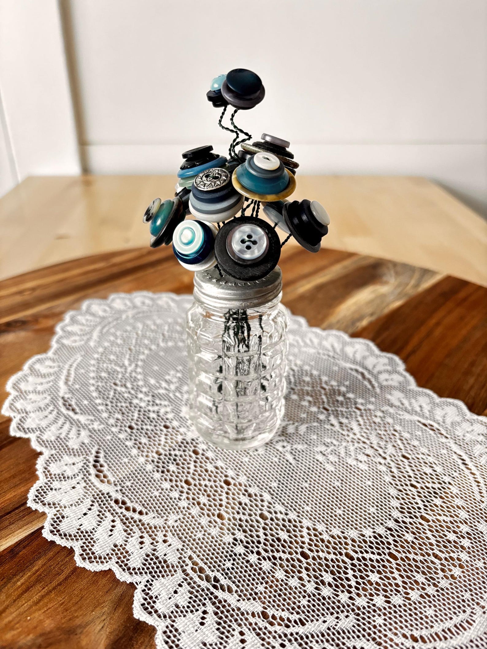 Button Flower Bouquet - Etsy