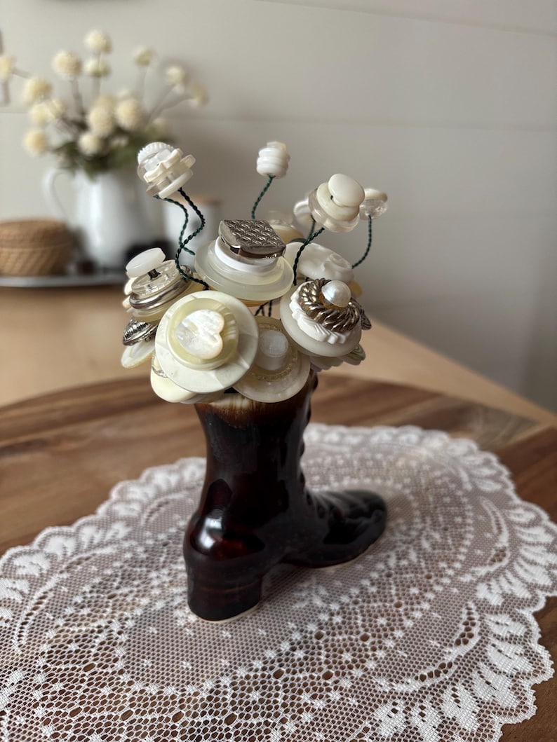 Button Flower Bouquet - Etsy