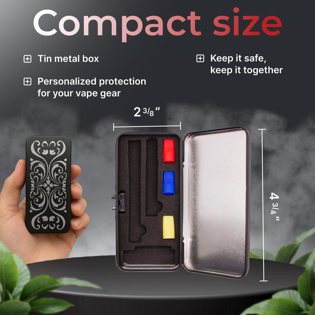 Safe Vapebox™ - Portable Cartridge Organizer With Sanitary Tips - Etsy