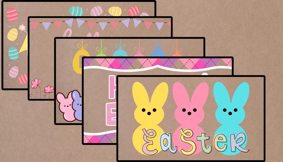 10 Holiday Easter and Spring Canva Pack! Holiday Banner • Digital ...