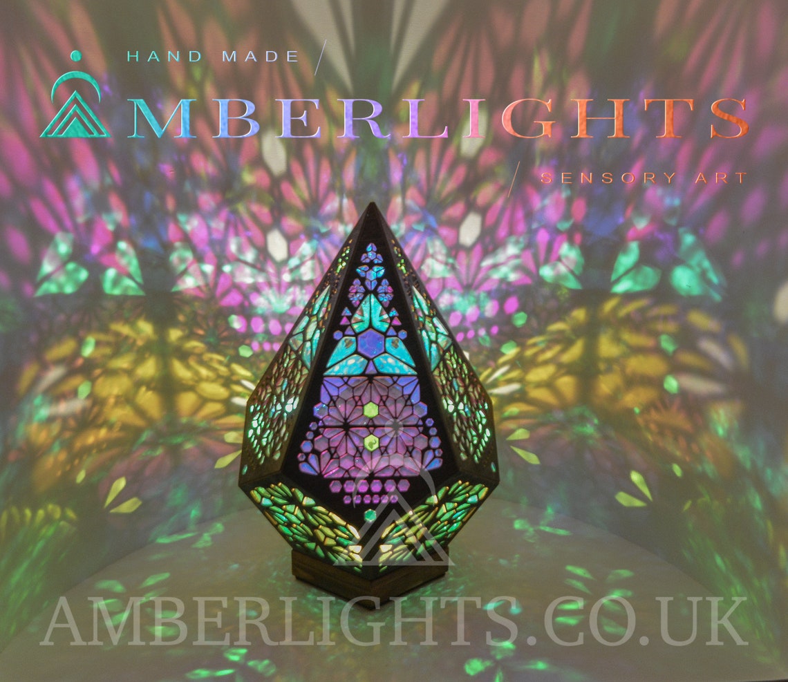 Meditation Light Wooden Large Projection Lamp READY TO SHIP | Etsy