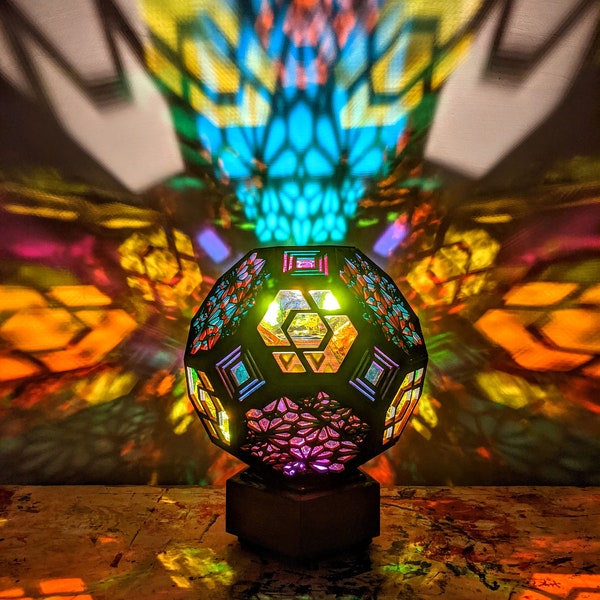 Geometric Lamp - Etsy