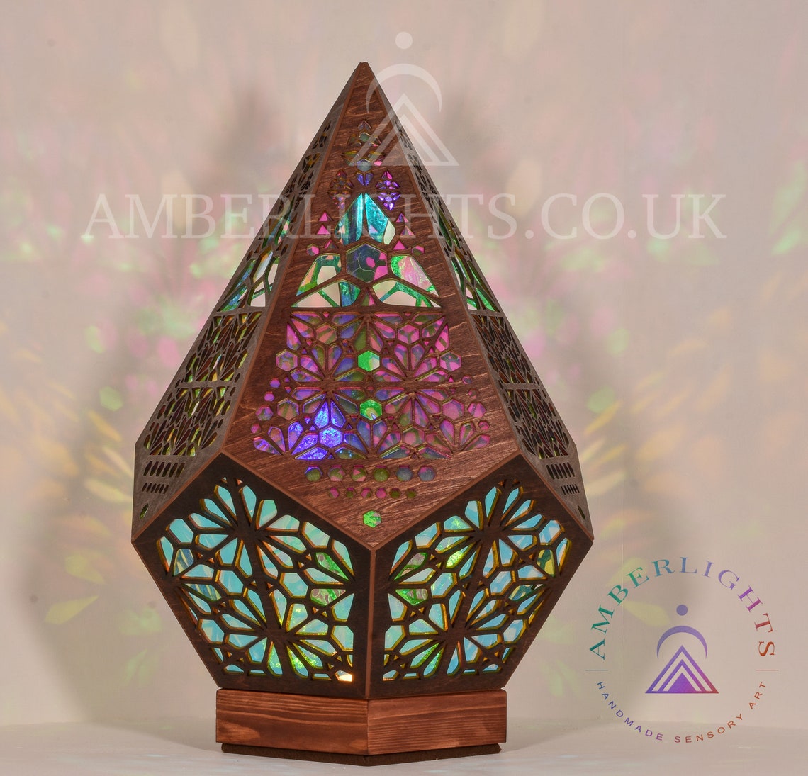 Meditation Light Wooden Large Projection Lamp READY TO SHIP | Etsy