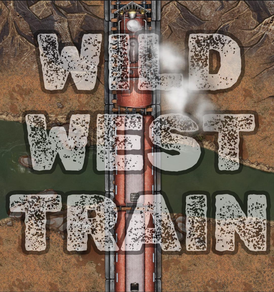 Wild West Train Map Pack for VTT - Etsy