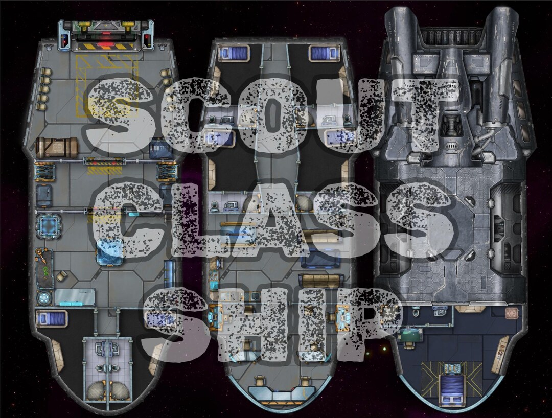 Scout Class Ship VTT Map - Etsy