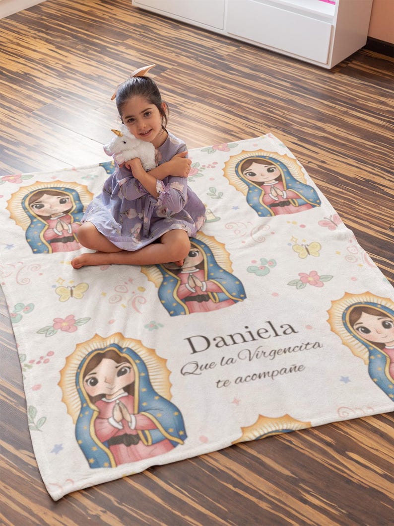 Virgen De Guadalupe | Custom Baby Blanket | Cielito Lindo Mexican ...