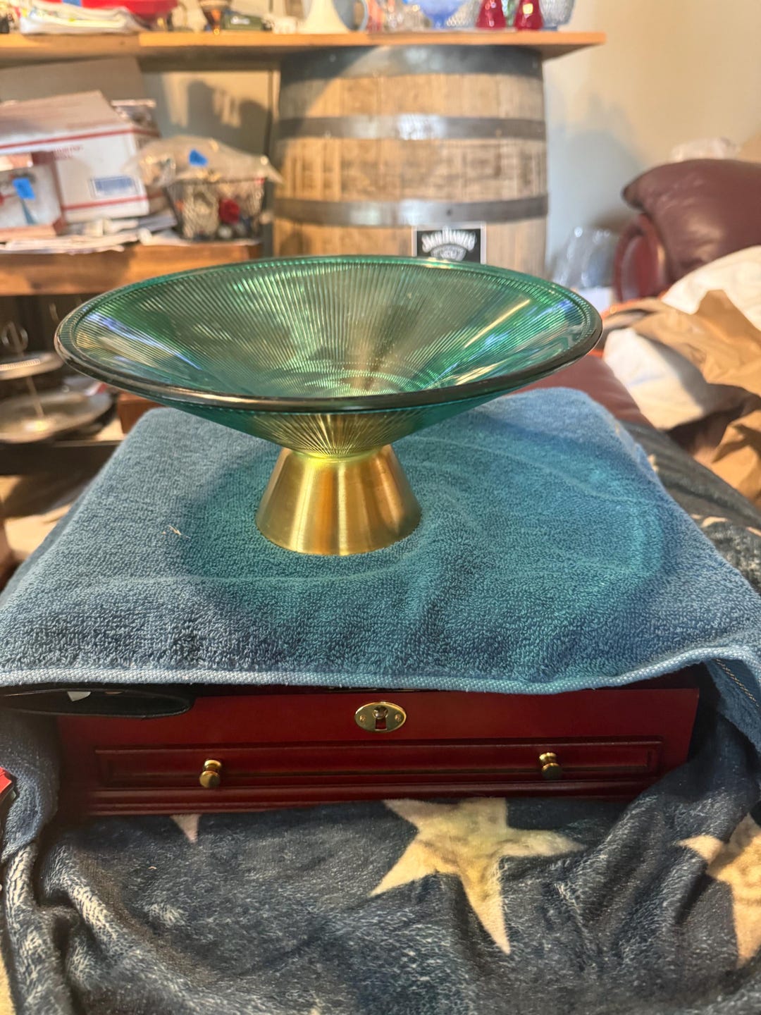 Crofton Aldi Green 10" Bowl Centerpiece - Etsy