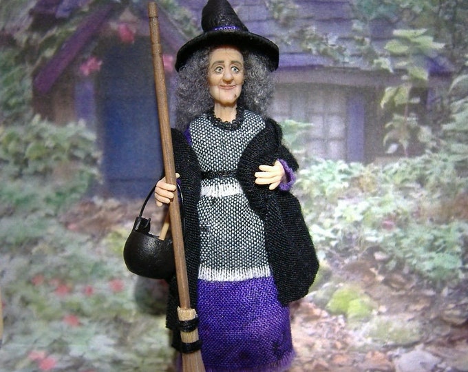 Miniature 1/24 Scale Witch Doll - Etsy