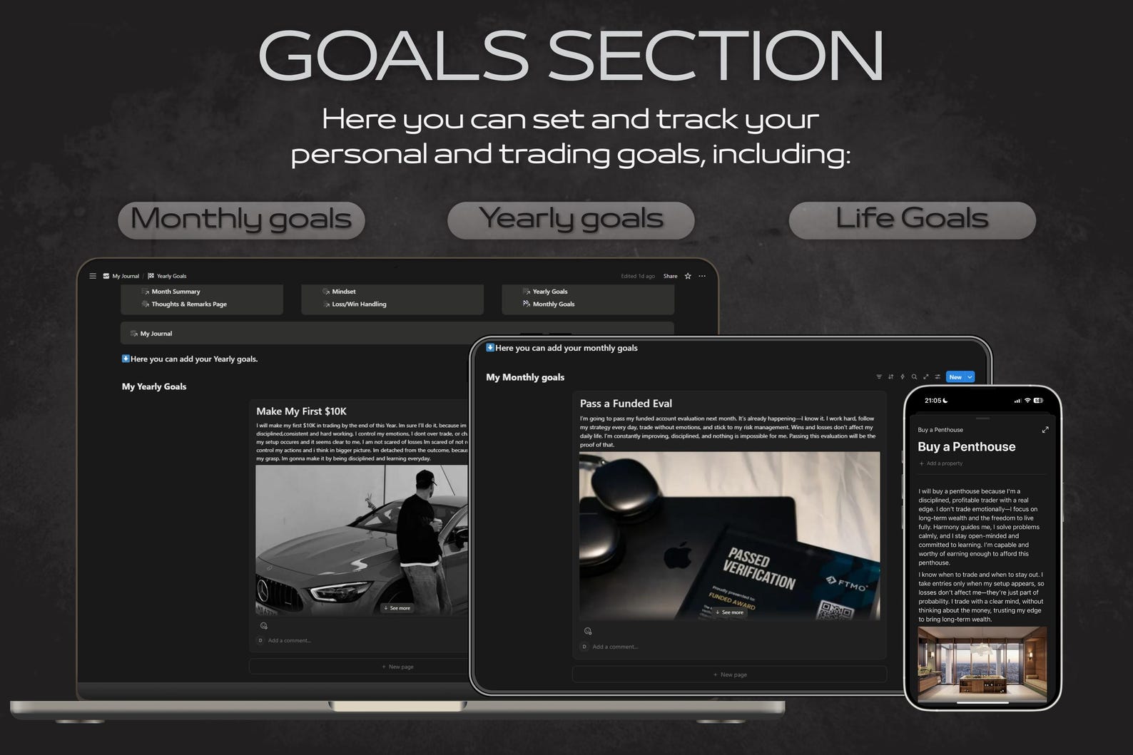 Notion Trading Template | Trade Journal | Trading Log | Planner ...
