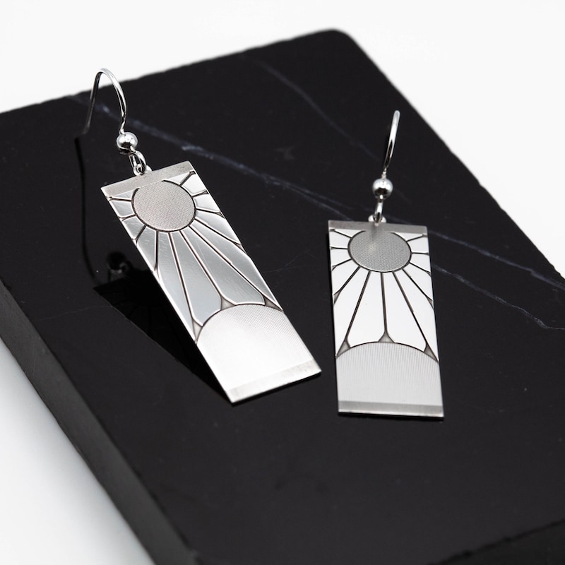 Tanjiro Earrings - Etsy