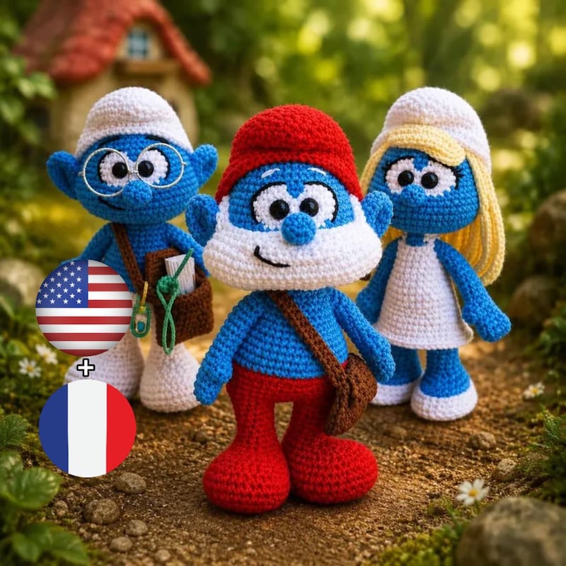 Plush Smurfs - Etsy
