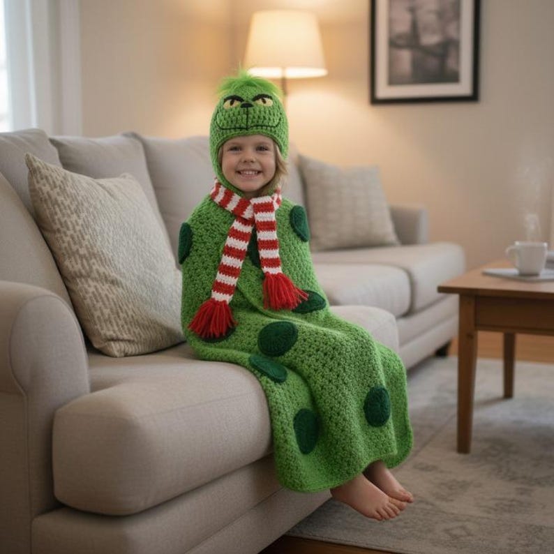 Grinch C2C Crochet Blanket Pattern PDF | Christmas Corner to Corner ...