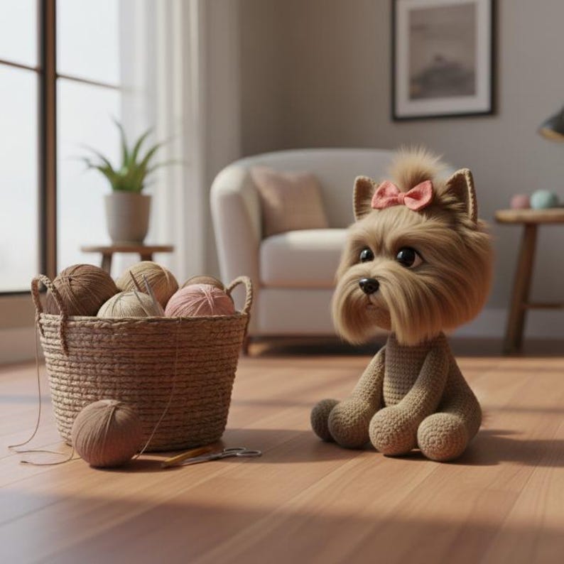 Crochet Yorkshire Terrier Pattern PDF – Cute Yorkie Amigurumi Dog ...