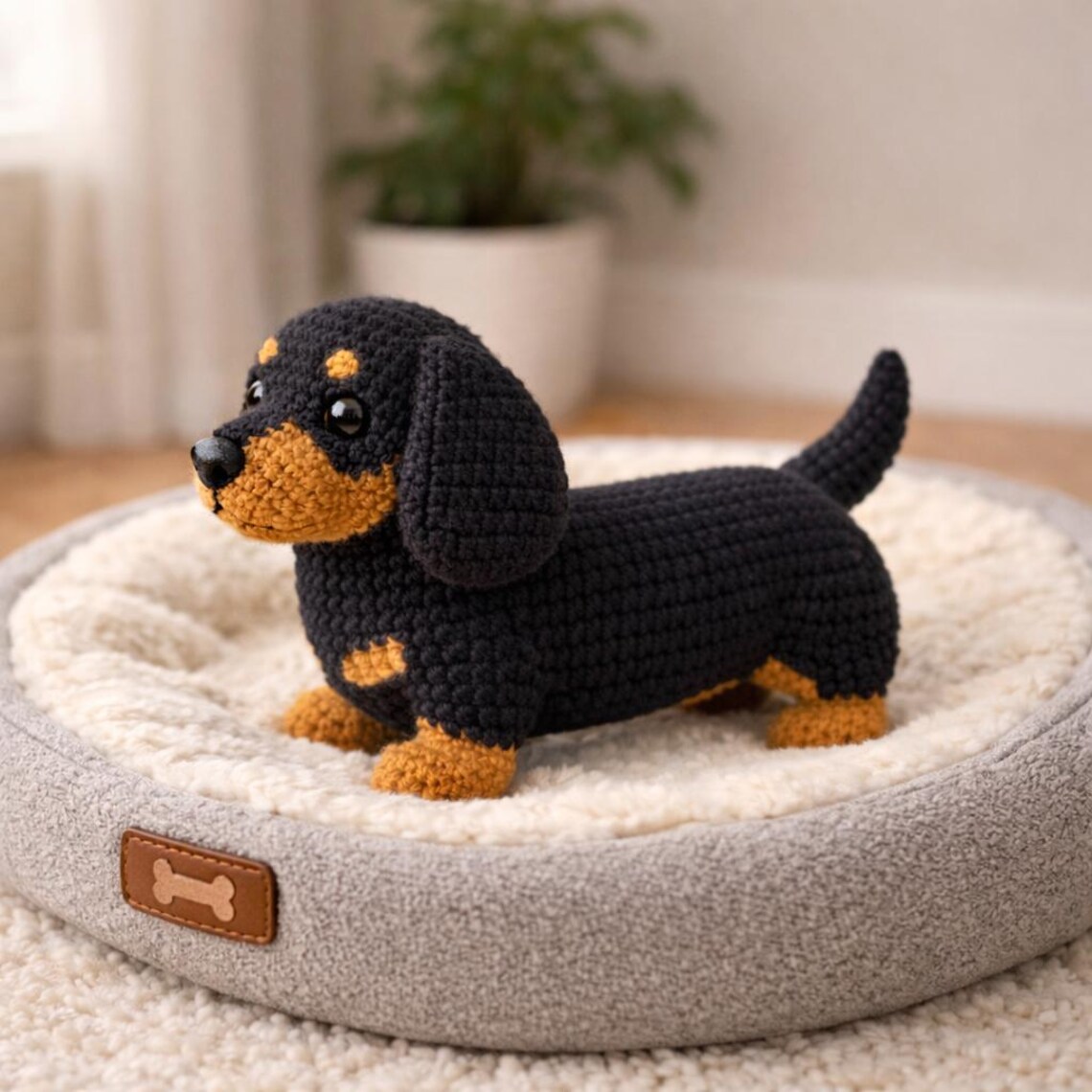 Dachshund Amigurumi Crochet Pattern PDF | Cute Long Dog Plush Tutorial ...