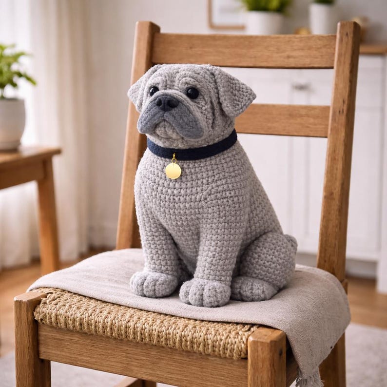 Realistic Bulldog Amigurumi Crochet Pattern PDF | Detailed Dog Crochet ...
