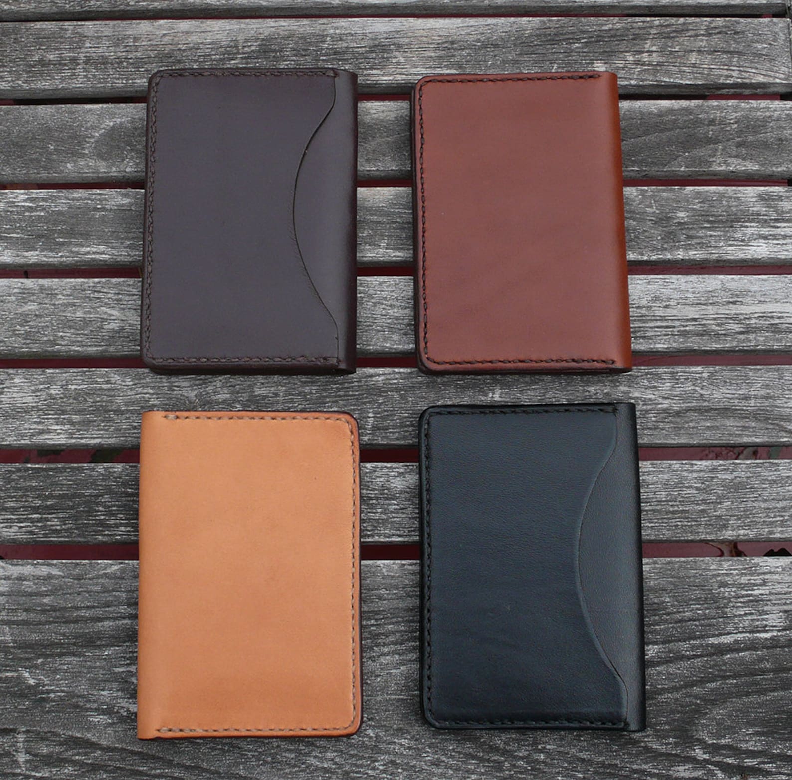 Mens Wallet Minimalist Leather Wallet Simple Wallet - Etsy