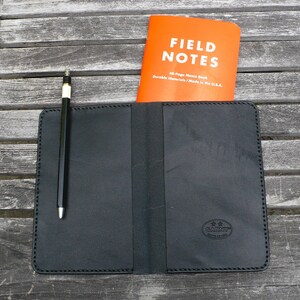 Leather Field Notes Cover Black, Field Notes Wallet, Field Notes, Field ...