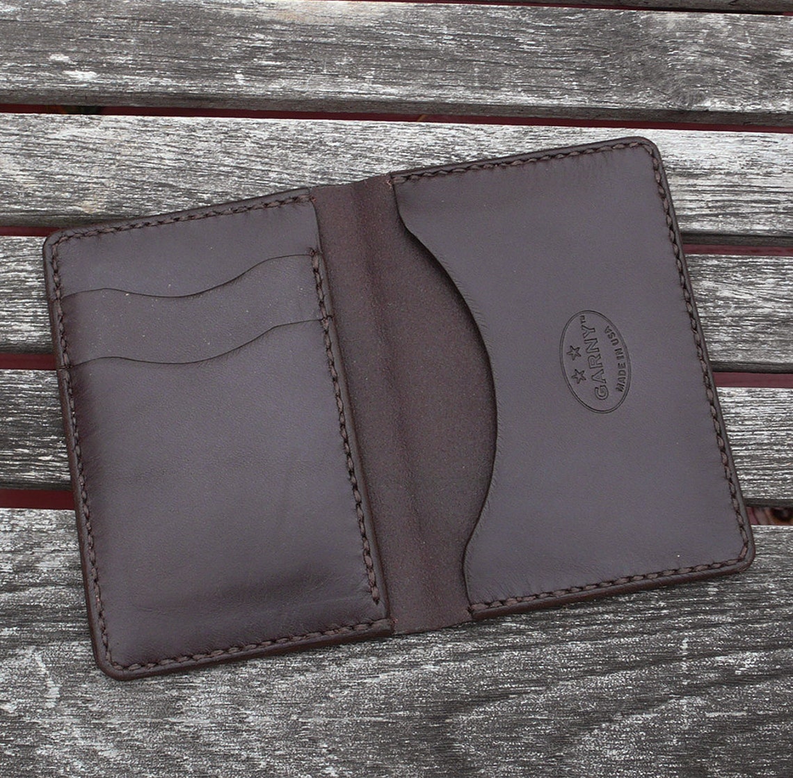 Mens Wallet Minimalist Leather Wallet Simple Wallet - Etsy