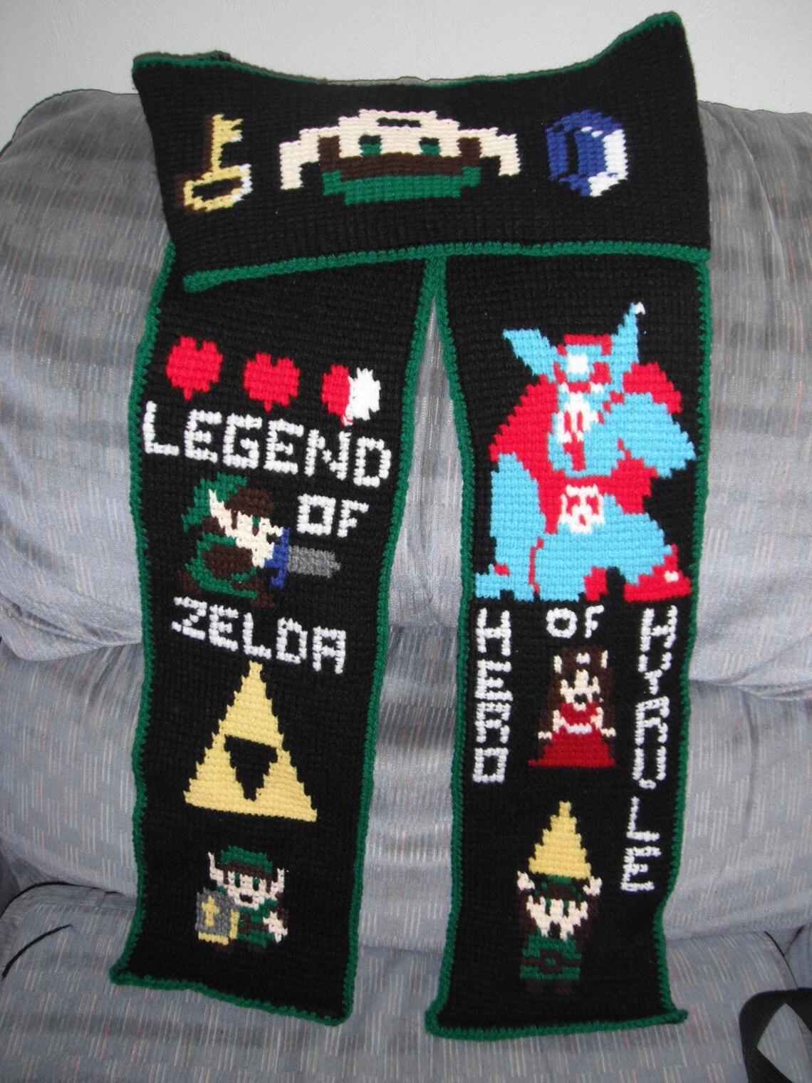 Epic Legend of Zelda NES Scarf - Etsy
