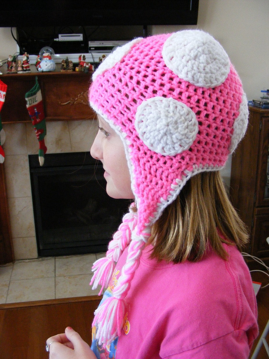 Toad and Toadette Couples Hats Any Size With Earflaps FREE | Etsy