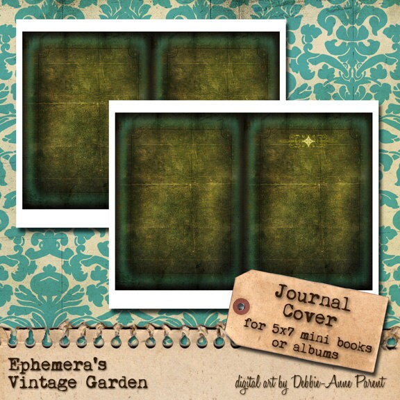 Vintage Digital Journal Cover Downloadable | Etsy