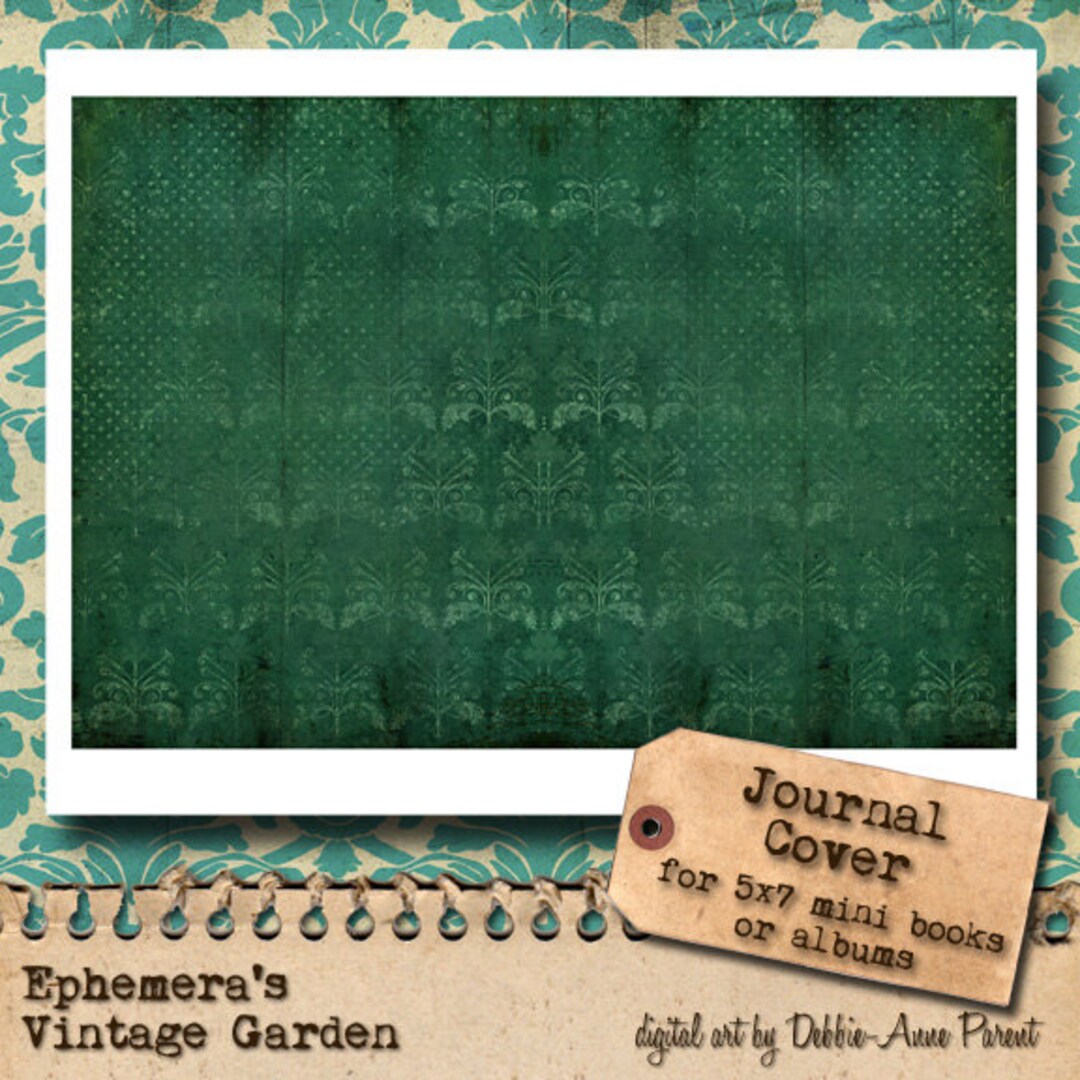 Vintage Damask Journal Cover Digital Download - Etsy