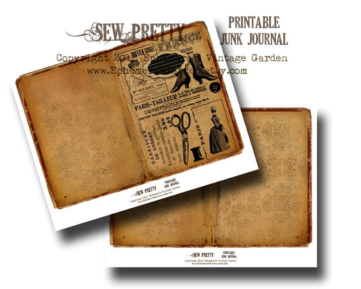 Sew Pretty 5 X 7 Printable Journal Kit - Etsy