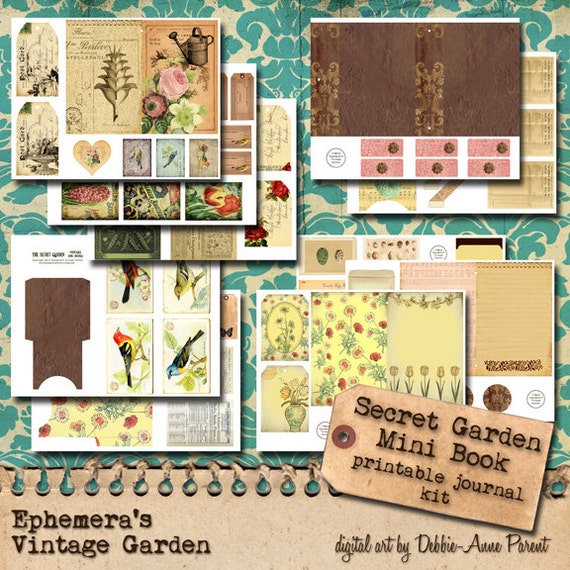 The Secret Garden Printable Journal Kit | Etsy
