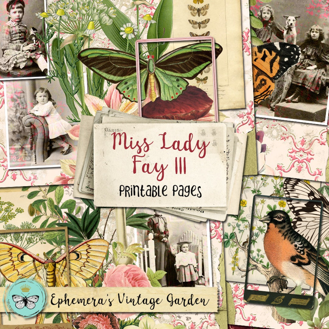 Miss Lady Fay III Printable Journal Kit - Etsy