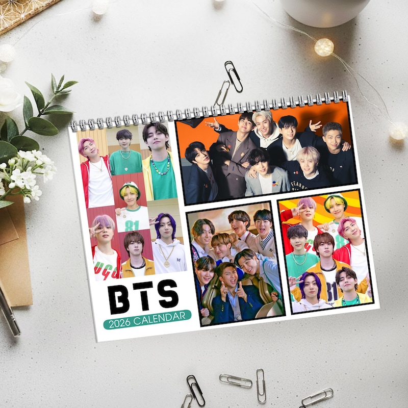 2026 Wall Calendar Bts - Etsy