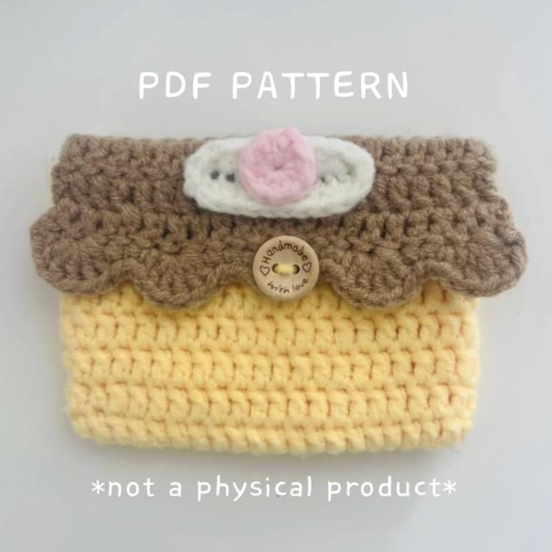 Cute Pudding Keychain - Etsy