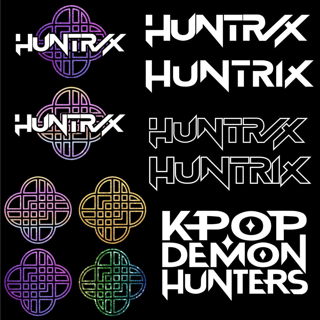 K-pop Huntrix Logo Pack | Demon Hunters Clipart (digital Download) - Etsy