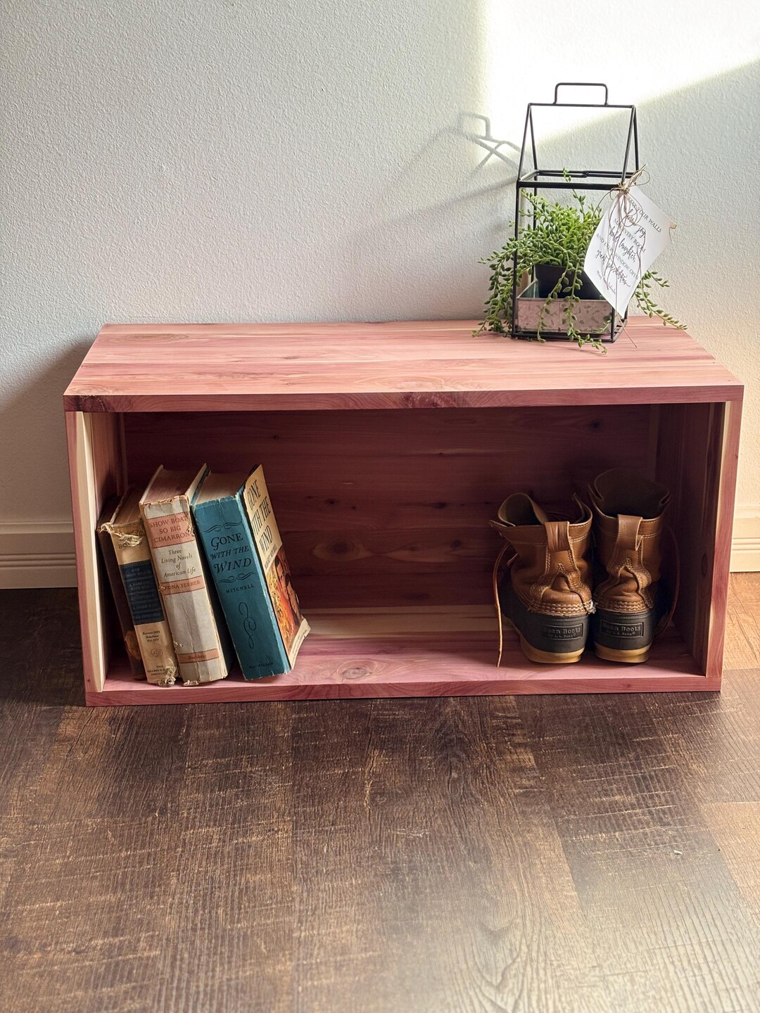 Aromatic Cedar Storage Crate | Solid Wood Cubby Organizer, Handmade - Etsy