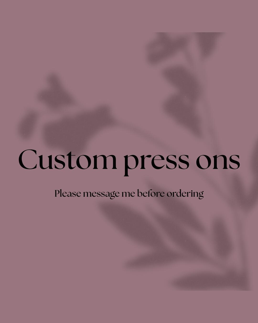 Custom Press-on Sets- 100% Your Design. - Etsy