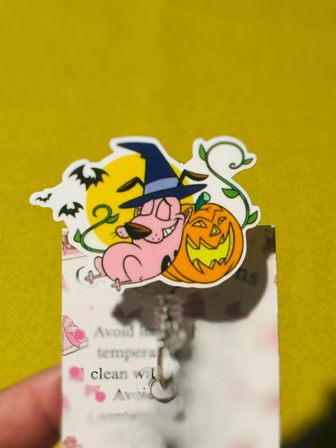 Halloween Courage the Cowardly Dog / Badge Reel, Badge Reel for Nurse ...