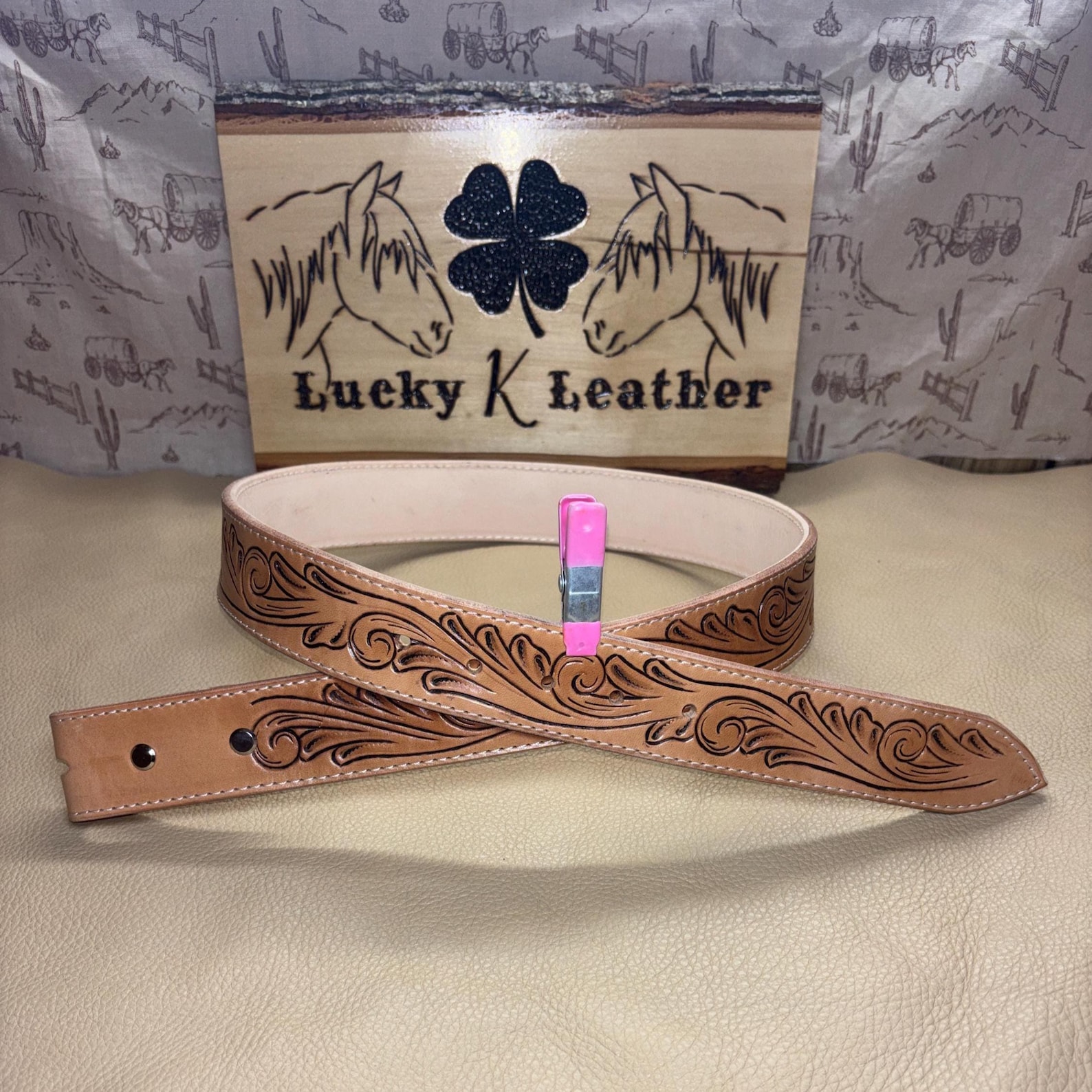 Leather Belt Tooling Pattern - Scrollwork, Simple, Classic (PDF ...