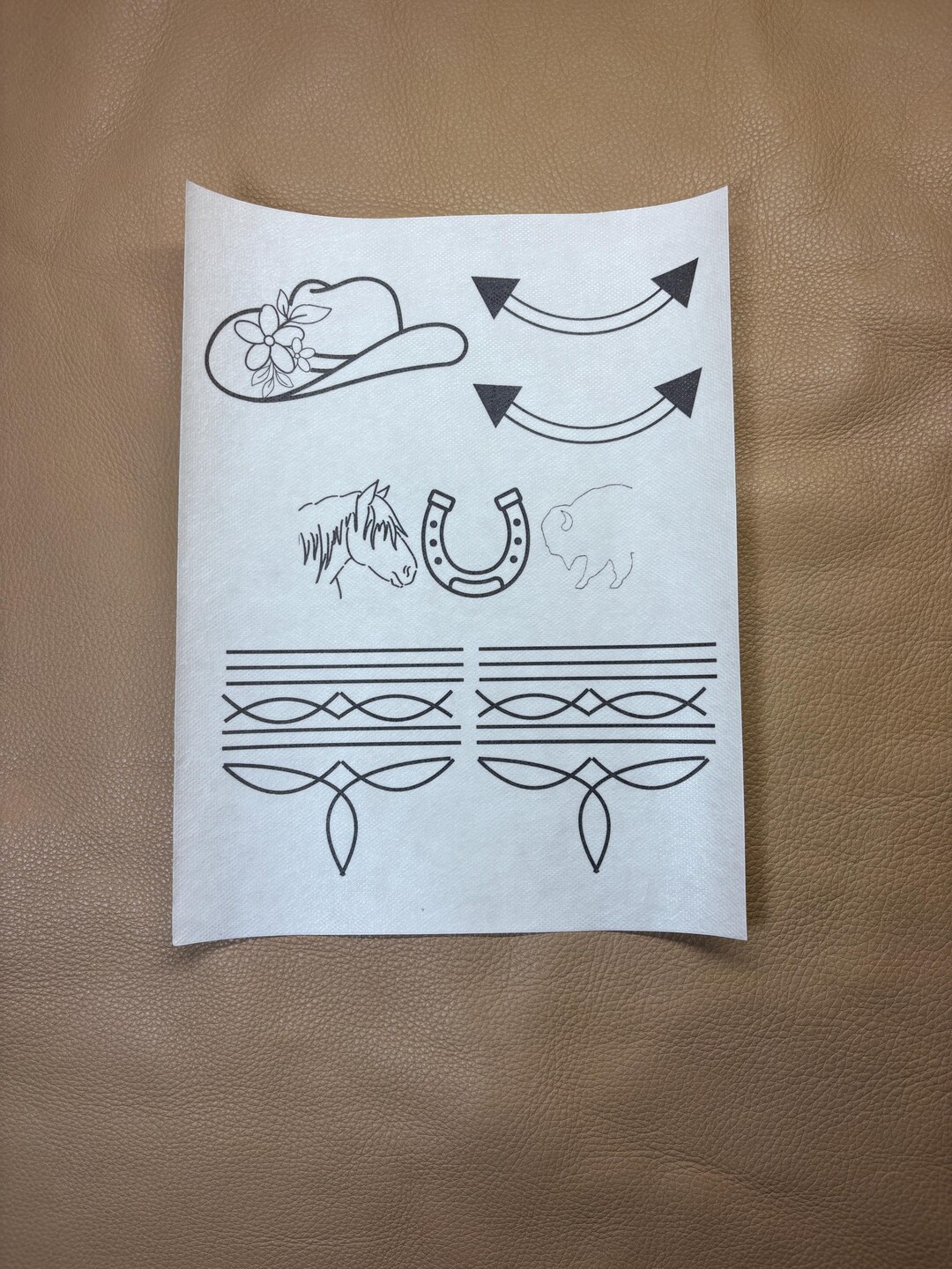 Western Icons Embroidery Pattern Pack: Printed Hand Embroidery Designs ...